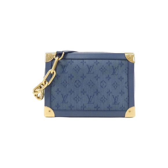 Louis Vuitton | Bags | Pre Loved Louis Vuitton Mini Pochette Denim ...